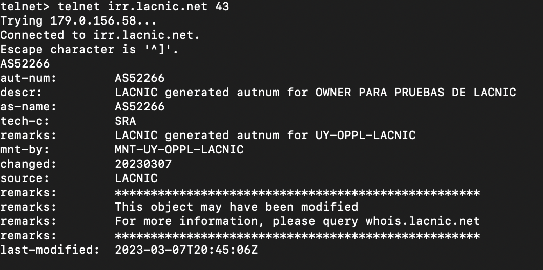 Consultas whois a irr.lacnic.net (port 43) – LACNIC
