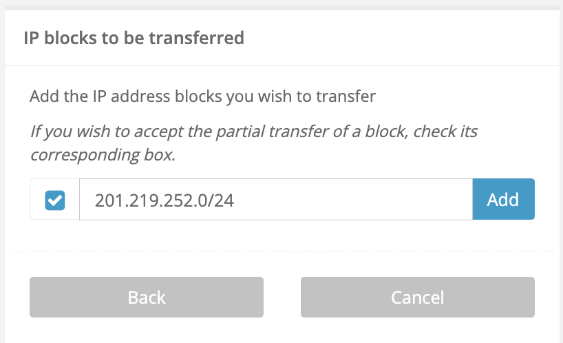 IP address transfers - Applying as an offering organization – LACNIC